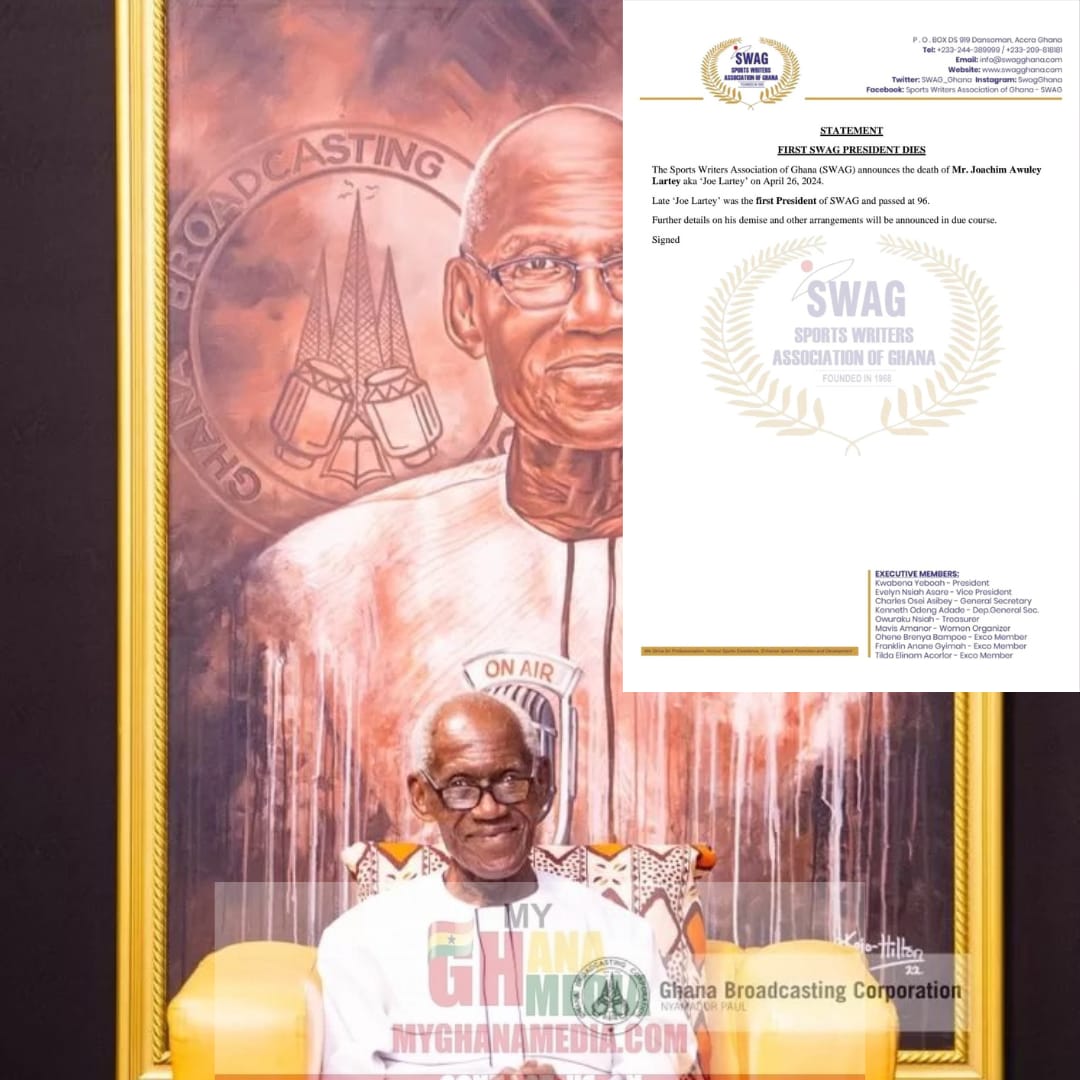 Joe Lartey: Legendary Sports Journalist And First President of SWAG ...
